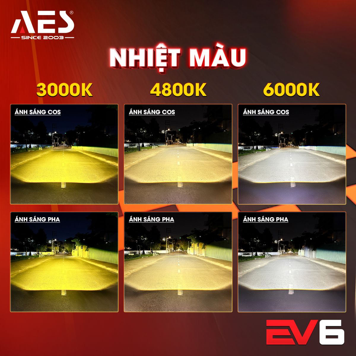 Vespa Sprint nâng cấp bi LED AES EV6 tại Cường Đèn Motor Light